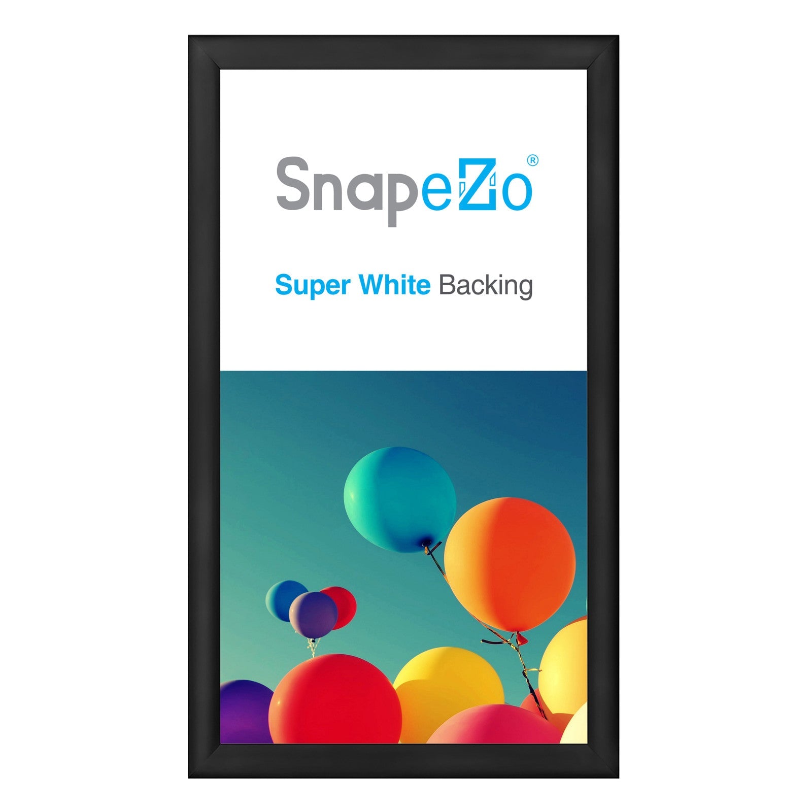 13x24 Black Snapezo® Snap Frame - 1.2" Profile – Snapezo.com