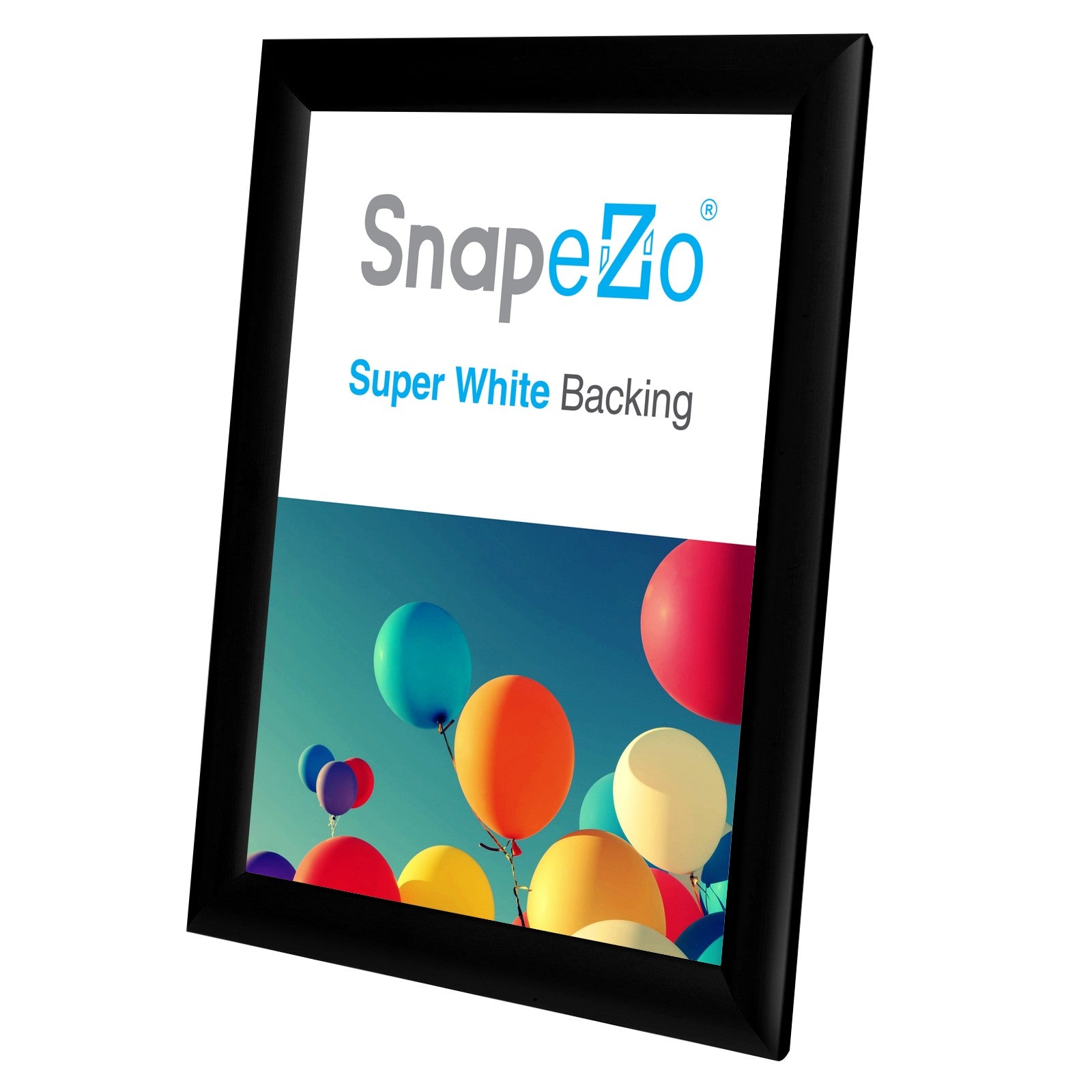 8.5x11 Black Snapezo® Snap Frame - 1" Profile – Snapezo.com
